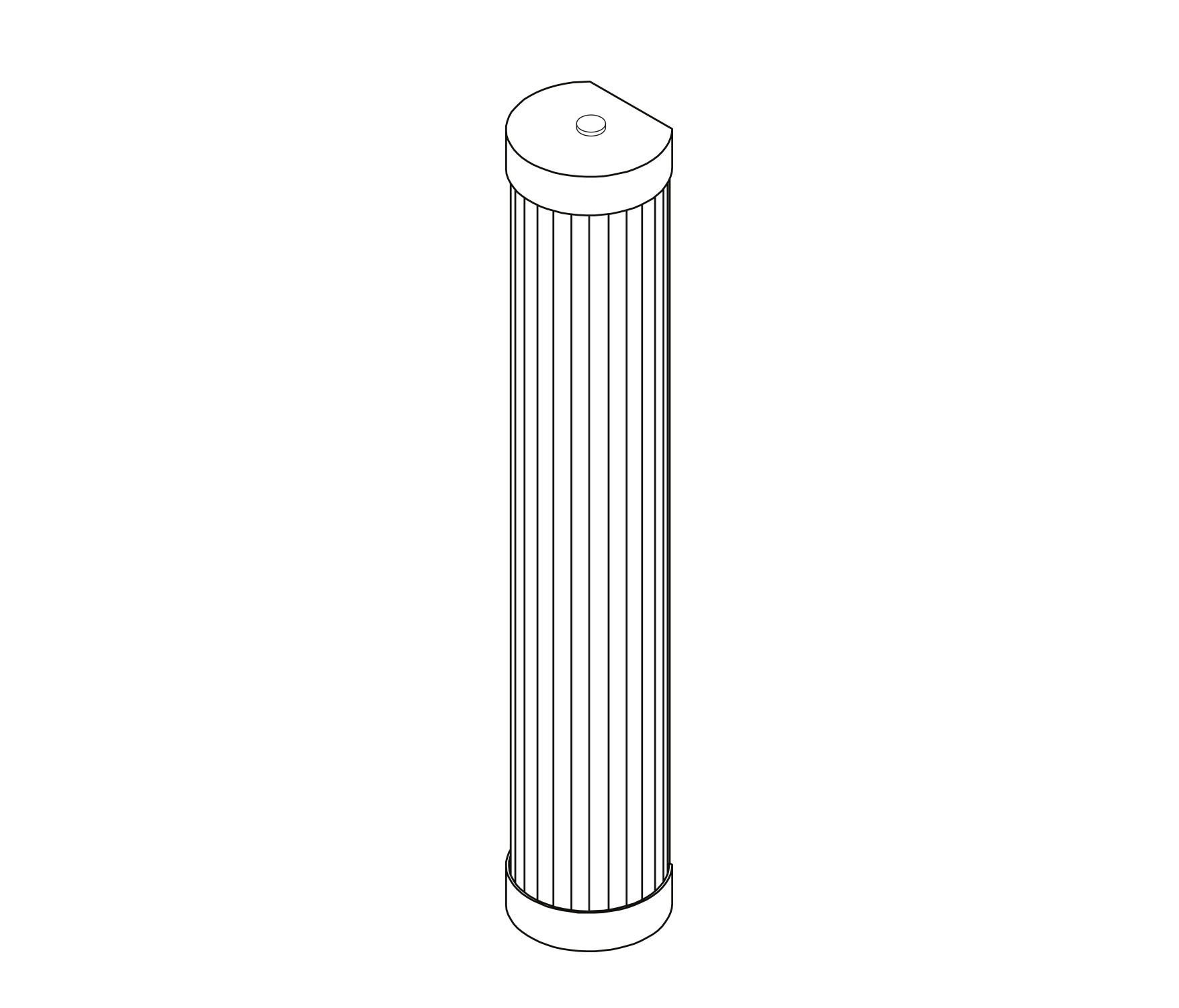 PILLAR OFFSET WALL LIGHT,LED, WEATHERED BRASS - Wall lights from ...
