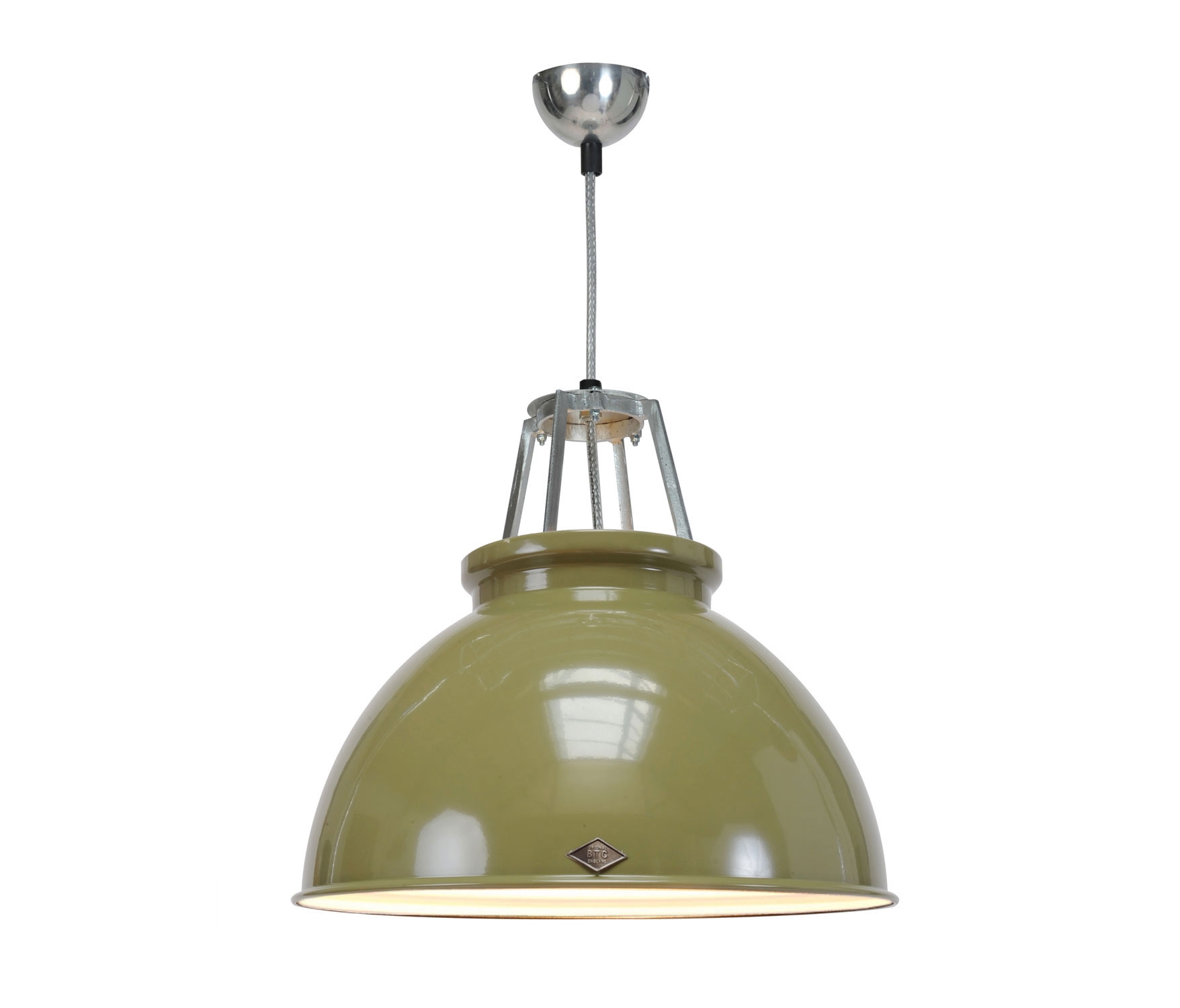 TITAN SIZE 3 PENDANT LIGHT, RED/WHITE INTERIOR - Suspended lights from ...
