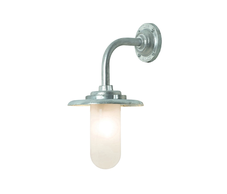 EXTERIOR BRACKET LIGHT, 60W, ROUND, GALVANISED, FROSTED - Wall lights ...