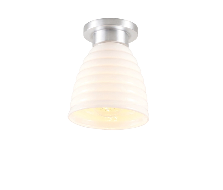 HECTOR MEDIUM BIBENDUM CEILING LIGHT, BRUSHED ALUMINUM - Ceiling lights ...