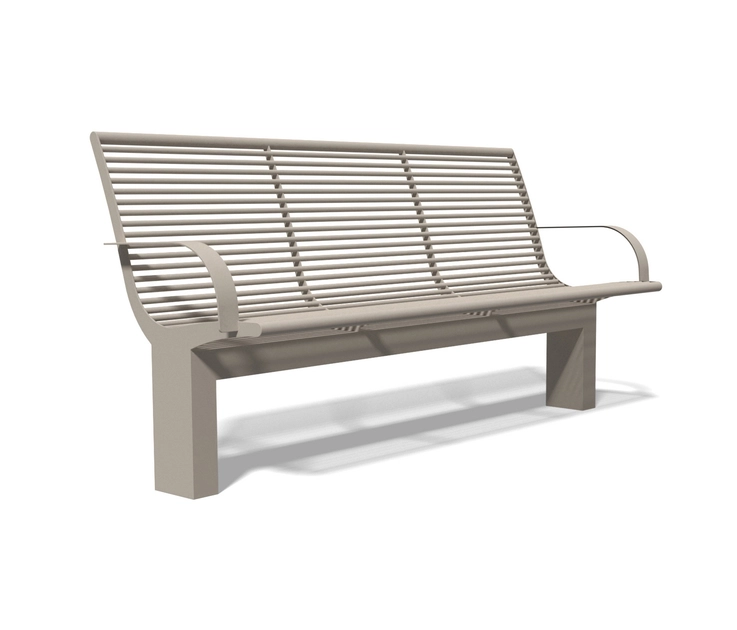 SIARDO 70 R BENCH WITH ARMRESTS 1800 – Panche di BENKERT-BAENKE ...