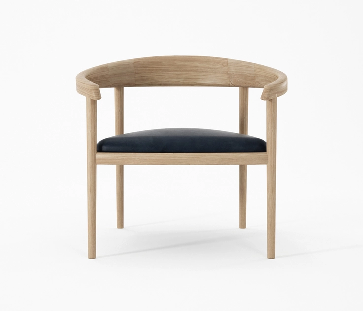 CHILLAX EASY CHAIR W/ LEATHER (BLUE MARINE) - Armchairs from Karpenter ...