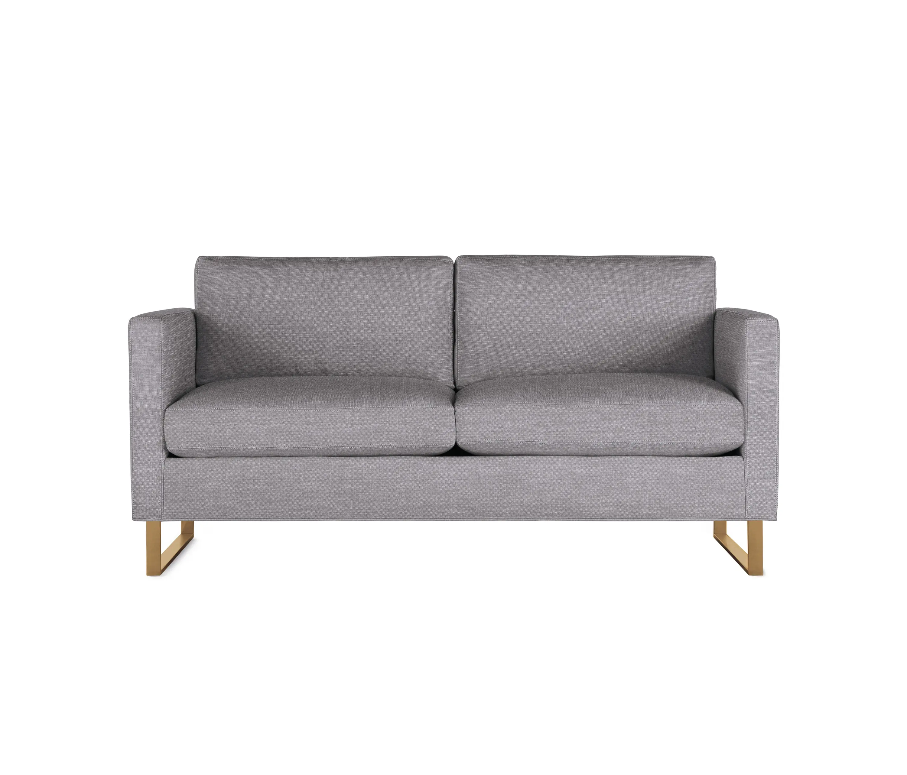 GOODLAND TWO-SEATER SOFA IN FABRIC, BRONZE LEGS – Divani di Design ...