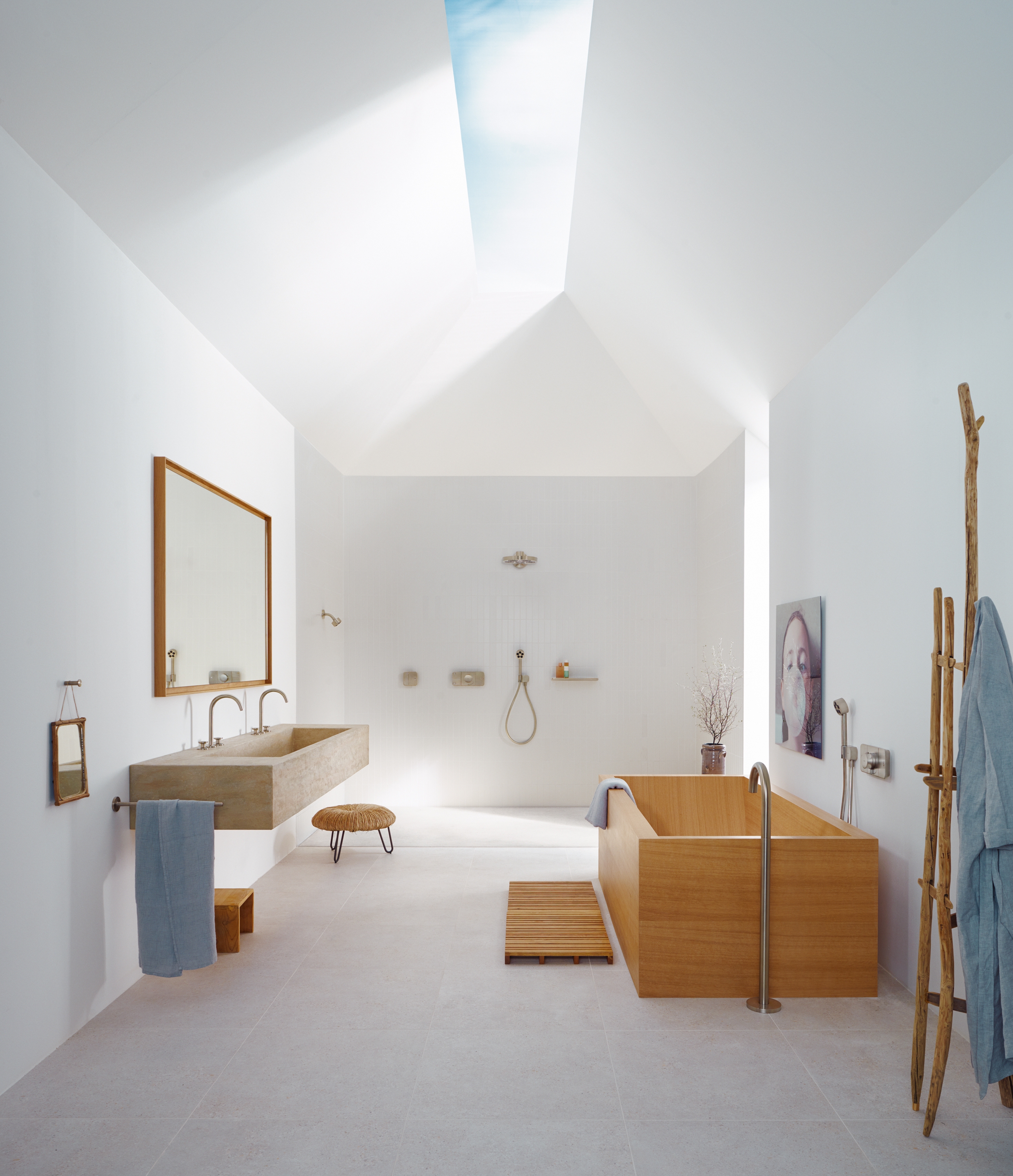 AXOR UNO ELECTRONIC BASIN MIXER FOR CONCEALED INSTALLATION, WITH SPOUT ...