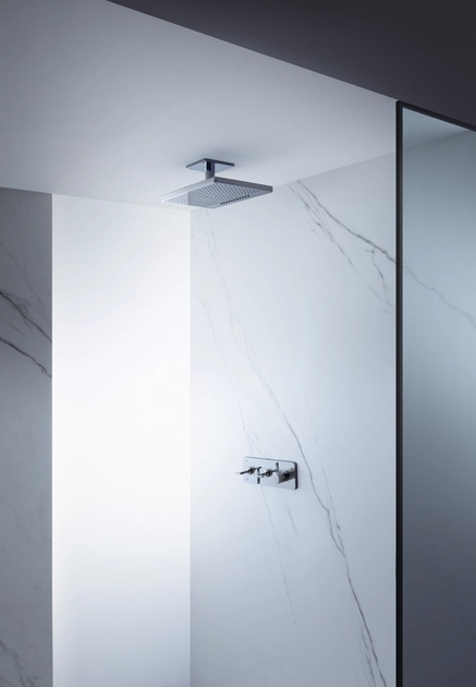 AXOR SHOWER COLLECTION OVERHEAD SHOWER 460 / 300 2JET WITH CEILING CONNECTOR - Shower controls ...