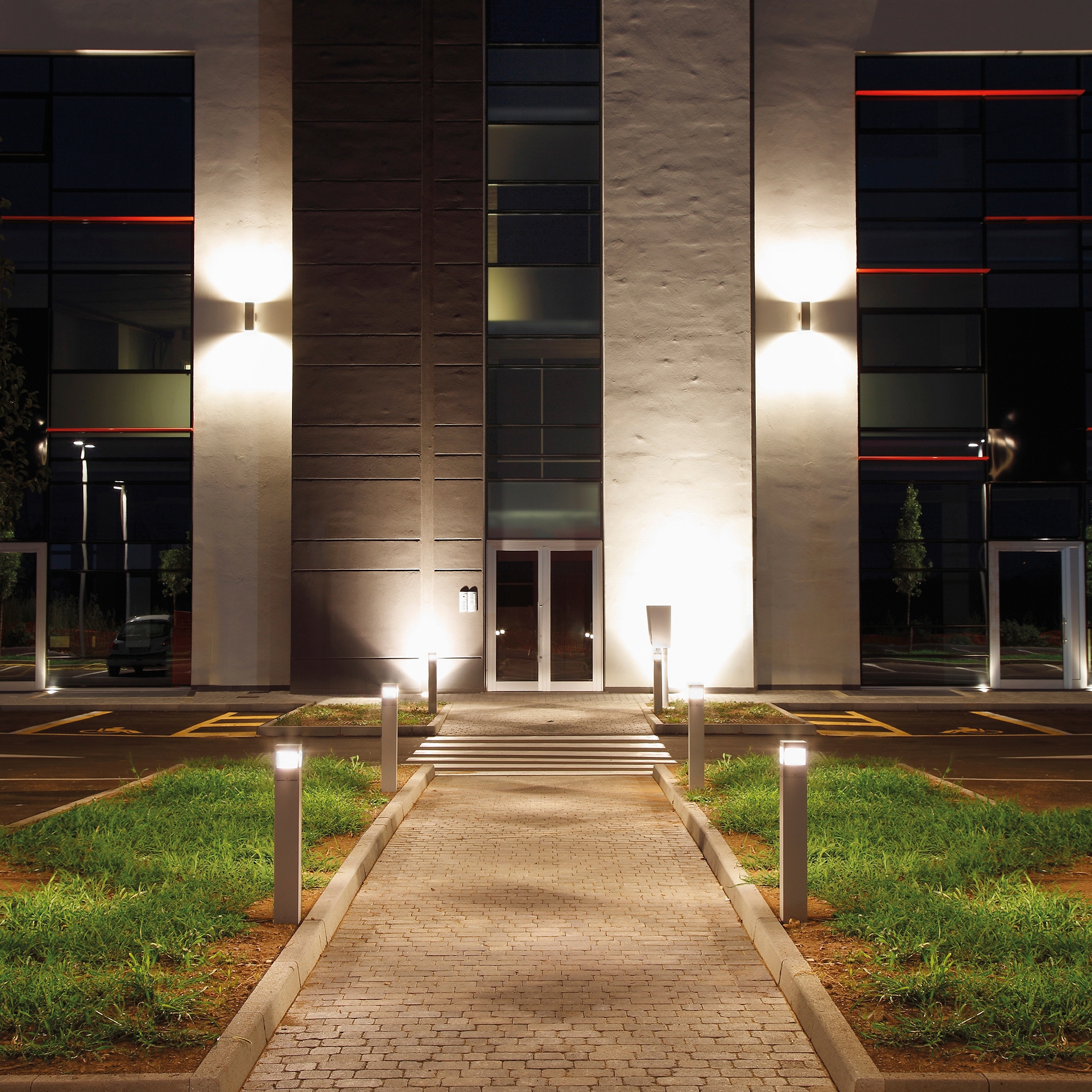 LEO 160 POWER LED / UNIDIRECTIONAL - WIDE BEAM 65° - Outdoor wall ...