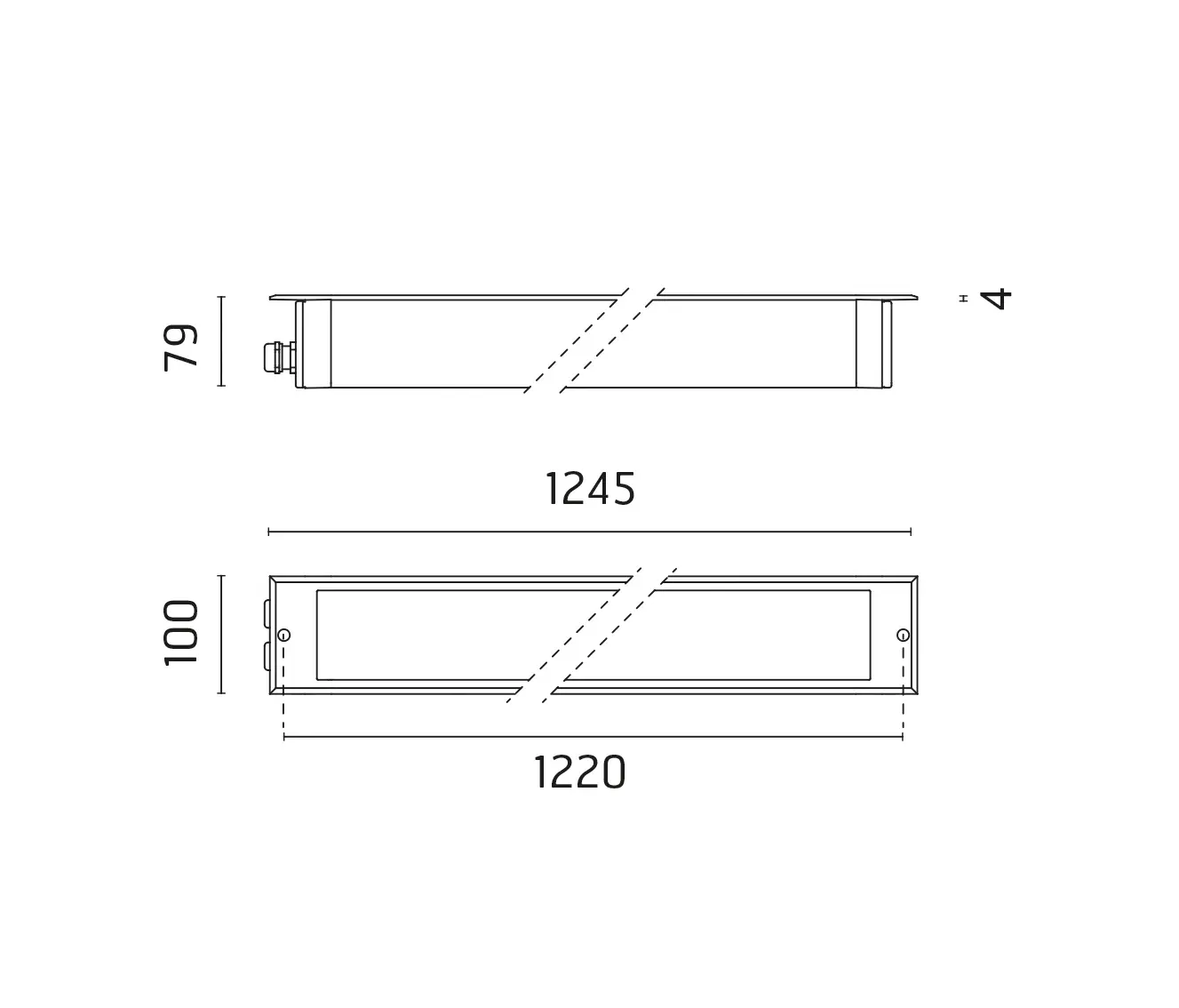 CIELO POWER LED / L 1245 MM - TRANSPARENT GLASS - ADJUSTABLE OPTIC ...