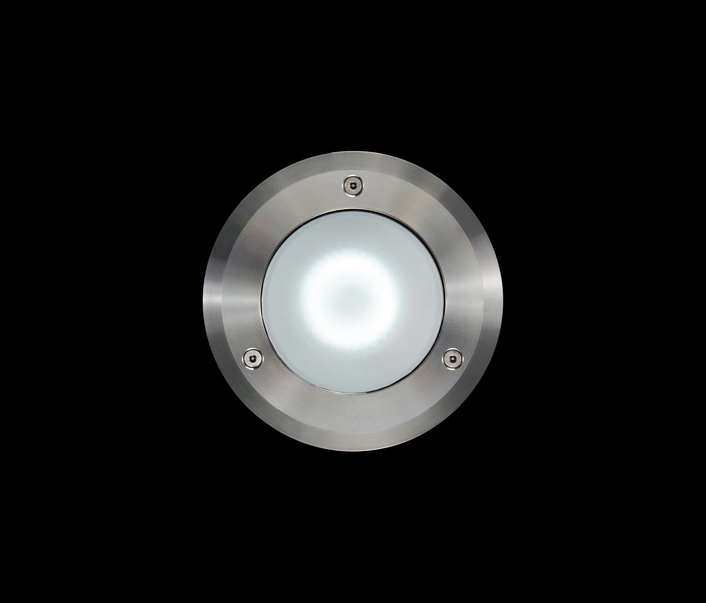 CLIO / Ø 130MM - STAINLESS STEEL FRAME - SANDBLASTED GLASS - FIXED ...