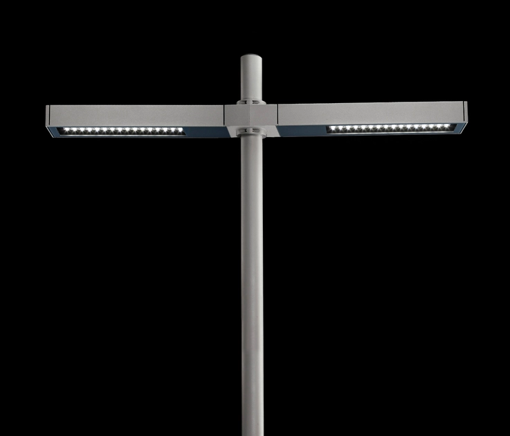 DOOKU 600 POWER LED / POLE Ø 76MM - DOUBLE TOP POLE - STREET LIGHT ...