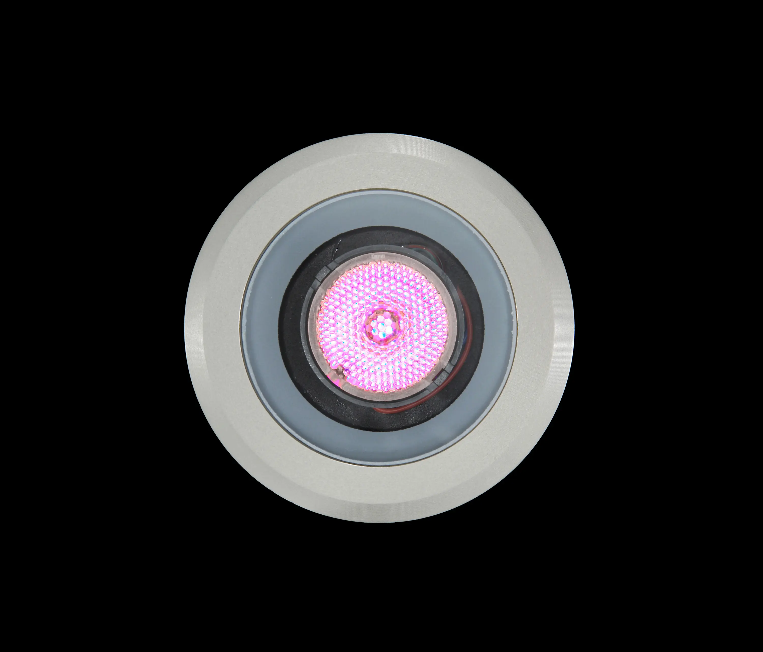 TAPIOCA RGB POWER LED / Ø 90MM - ANODIZED ALUMINIUM FRAME - TRANSPARENT ...