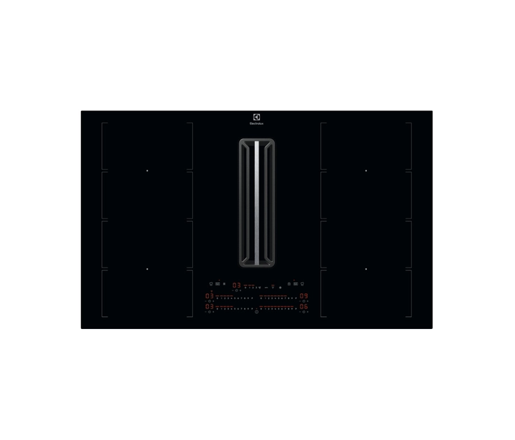 INDUCTION HOB WITH BUILT-IN FAN 83 CM - Hobs from Electrolux Group ...