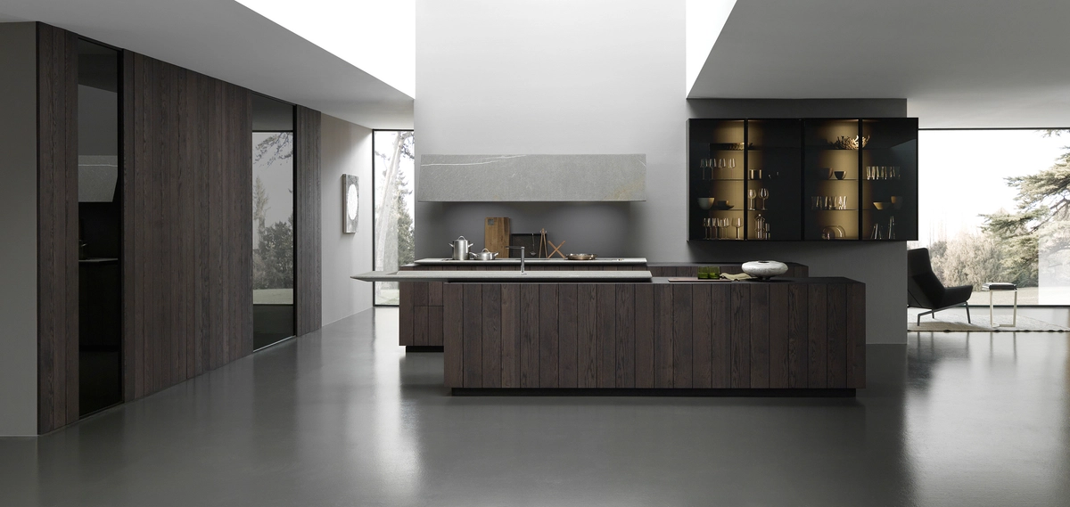 FLOAT 2 ARRANGEMENT WITH PARTITION SYSTEM - Einbauküchen von Modulnova ...