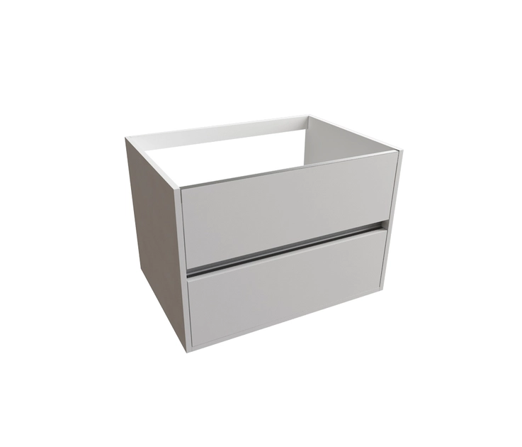 VANITY 700 DOUBLE DRAWER VANITY UNIT HANDLELESS ...