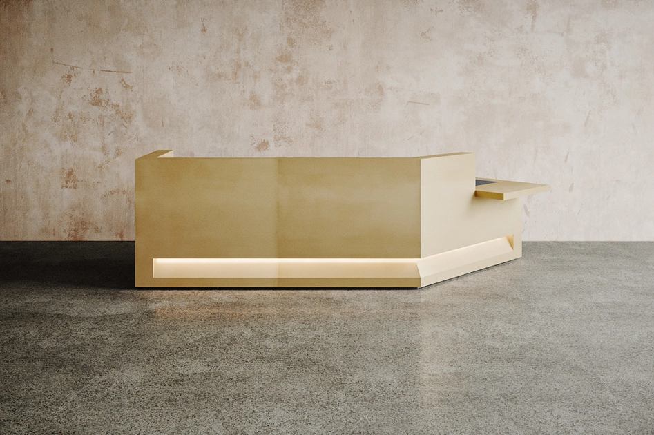 BLOK DESK BRASS CONFIGURATION 9 - Theken von Isomi | Architonic