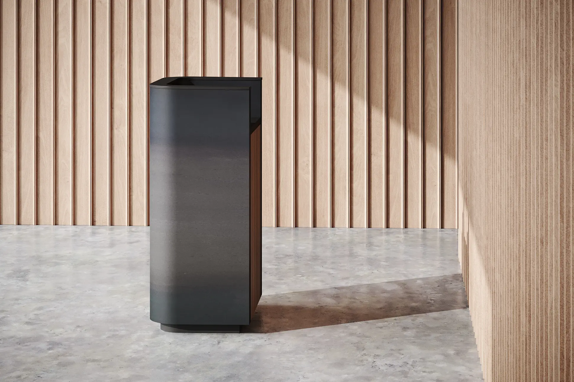 FLO LECTERN IN HOT ROLLED STEEL CONFIGURATION 2 - Lecterns from Isomi ...