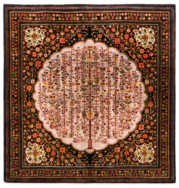 TRANSITIONAL FORMAL TREE OF LIFE IN A MEDALLION – Tappeti / Tappeti ...