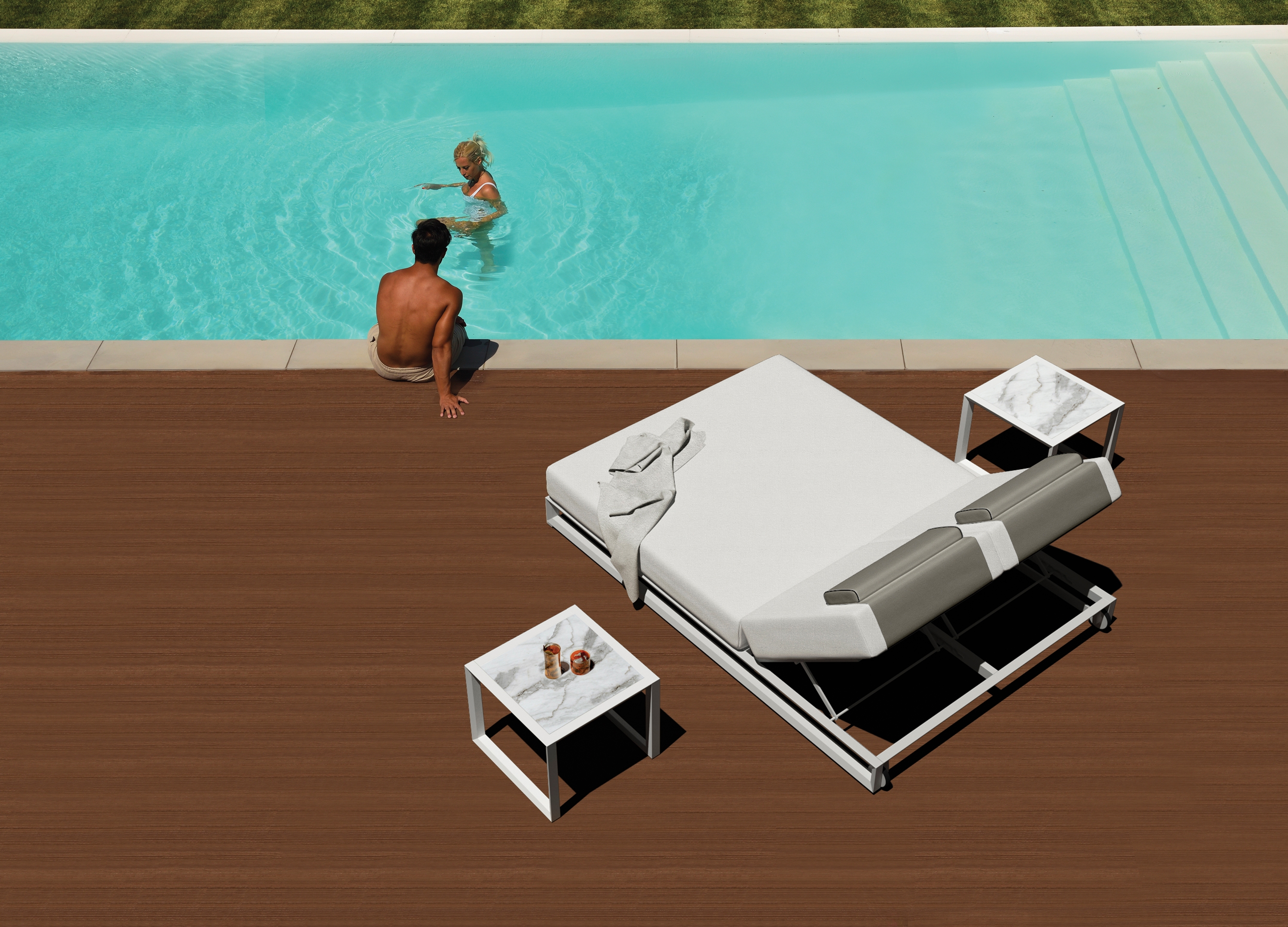 NUBES DOUBLE SUNLOUNGER – Sun loungers de 10DEKA | Architonic