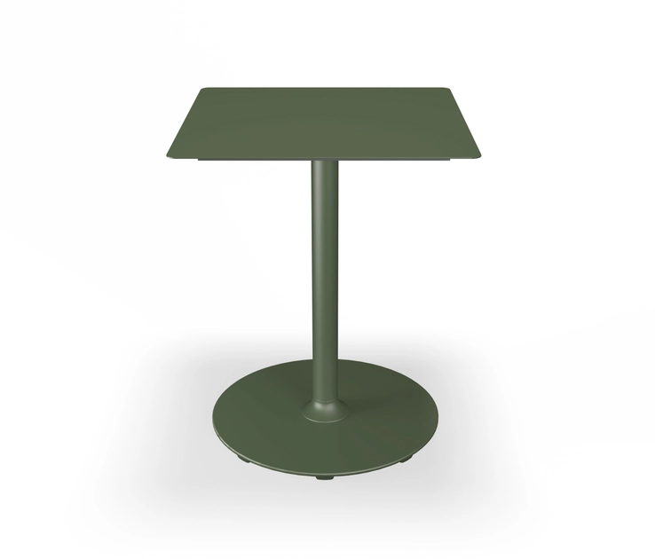 PICO | CAFÉ TABLE WITH ROUND BASE 60X60 CM OLIVE GREEN - Bistro tables ...