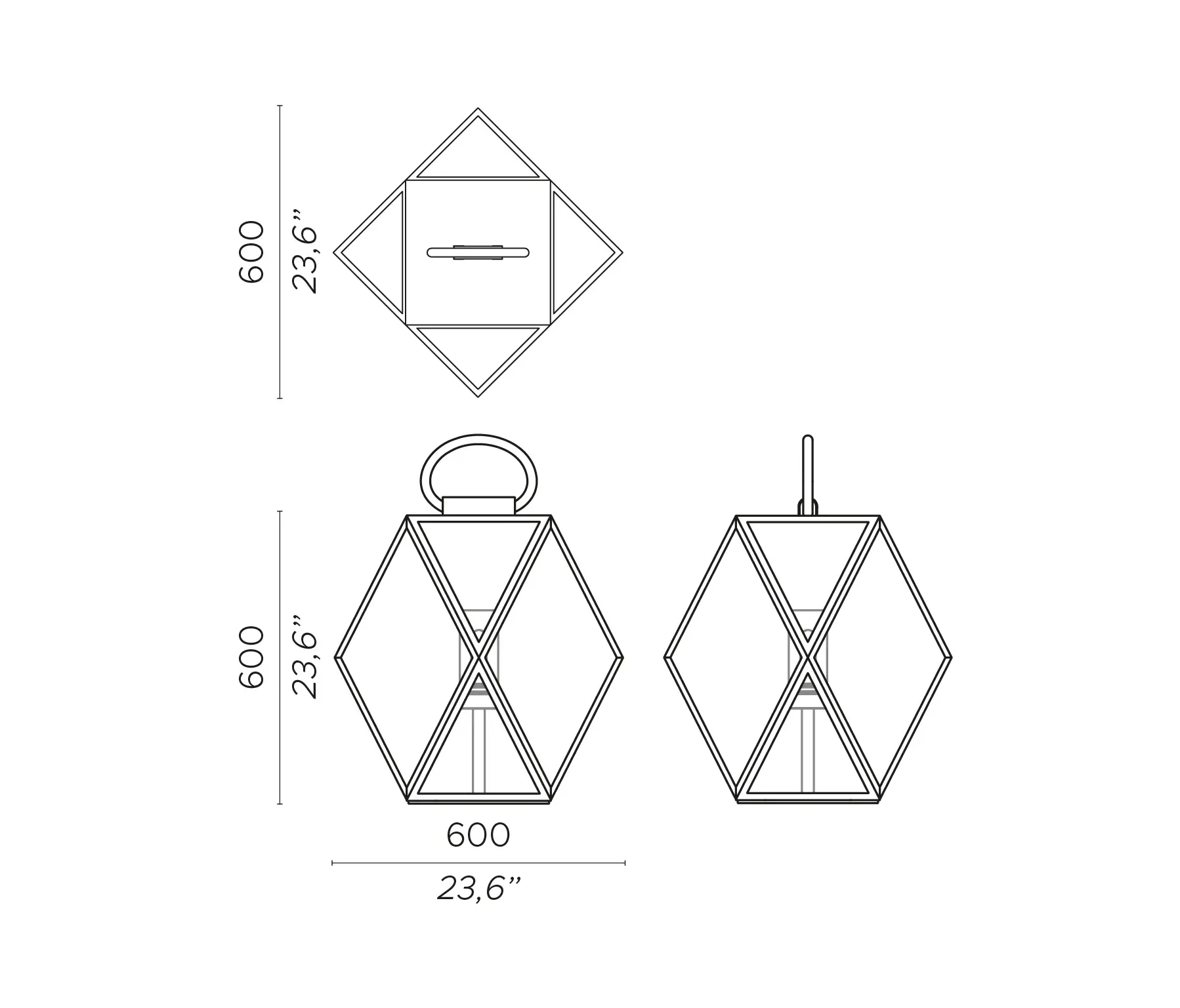 MUSE LANTERN OUTDOOR LARGE - Outdoor table lights from Contardi ...