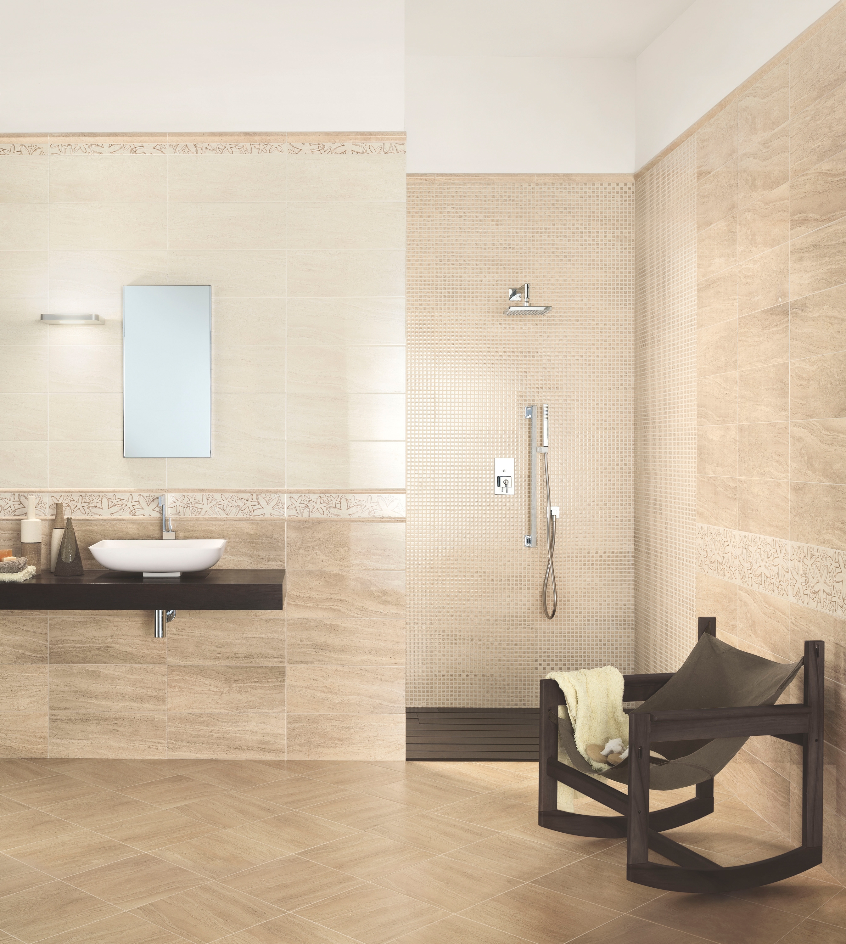 MISTY BEIGE FLOWERS INSERTO - Ceramic tiles from ASCOT CERAMICHE | Architonic
