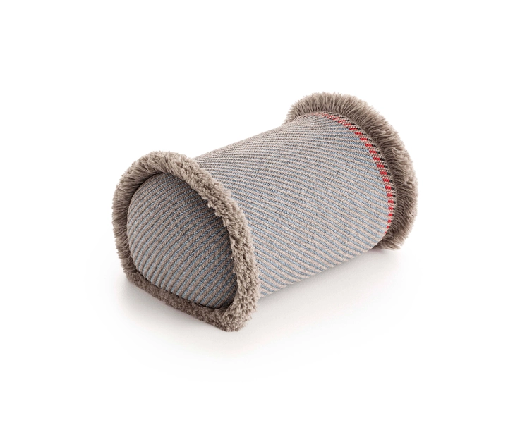 GARDEN LAYERS BIG ROLL DIAGONAL ALMOND-BLUE - Cushions from GAN ...