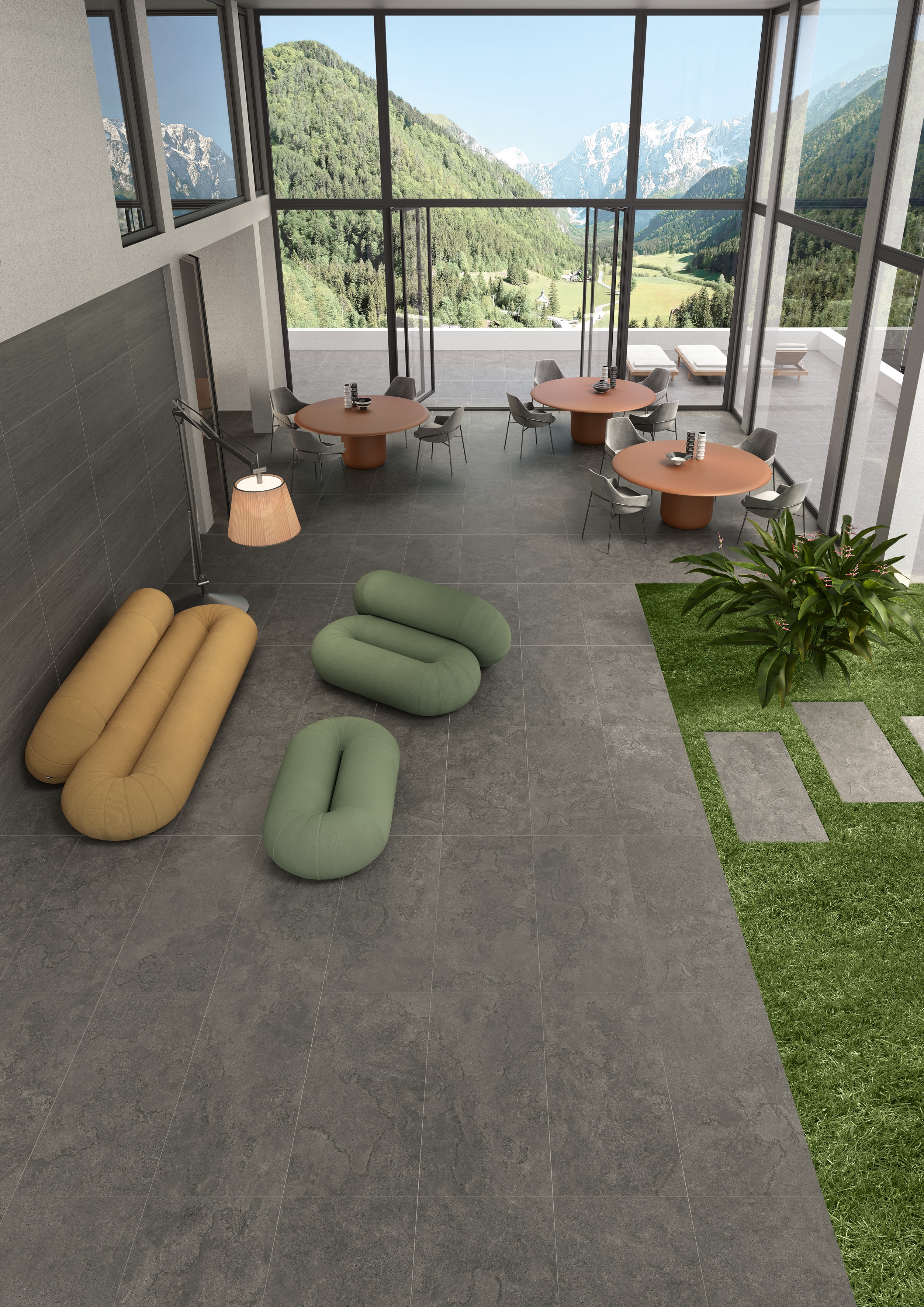 PORTLAND STONE DECORO LINES ANTHRACITE - Ceramic tiles from EMILGROUP ...