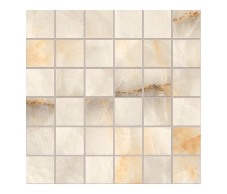 TELE DI MARMO CRYSTAL EXTRA MOSAICO 5X5 EXTRA IVORY – Mosaïques ...
