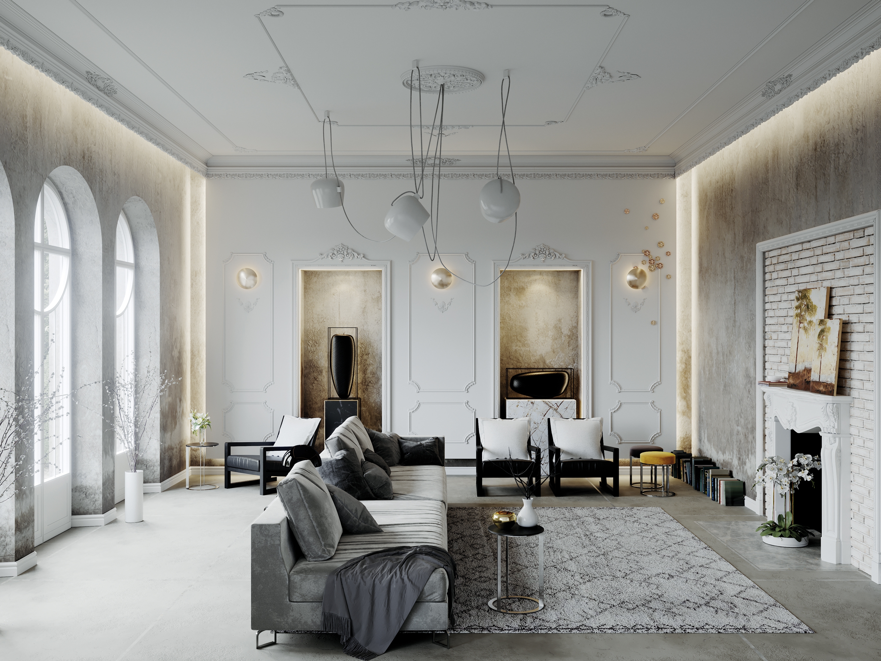 INTERIOR MOULDINGS - DECO ELEMENT PROFHOME 160110 - Medaillons from e ...