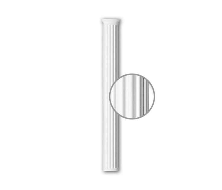 INTERIOR MOULDINGS - HALF COLUMN SHAFT PROFHOME 116011 - Coving from e ...