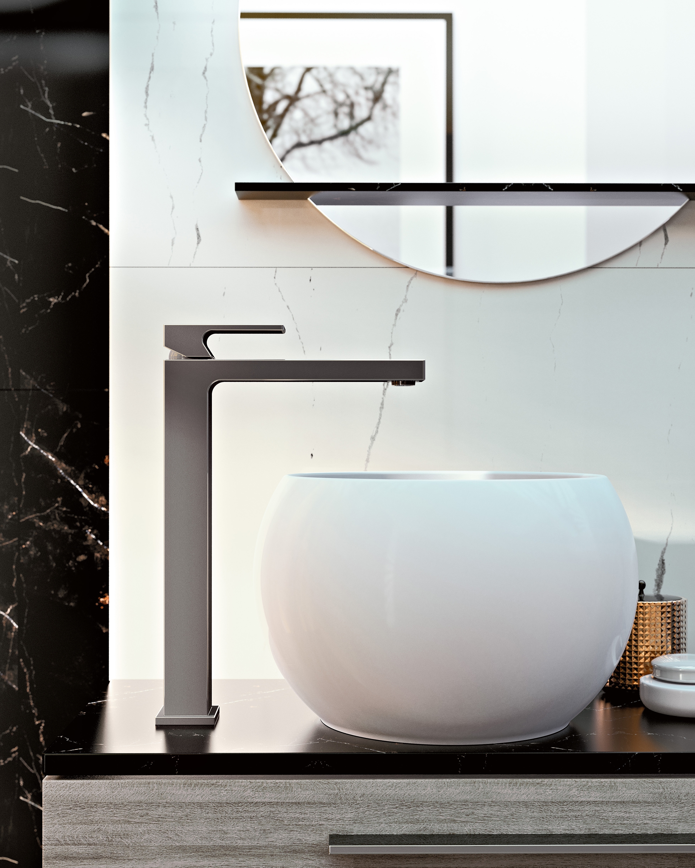 INCANTO - DECK-MOUNTED BATHTUB MIXER - Wash basin taps from Graff ...