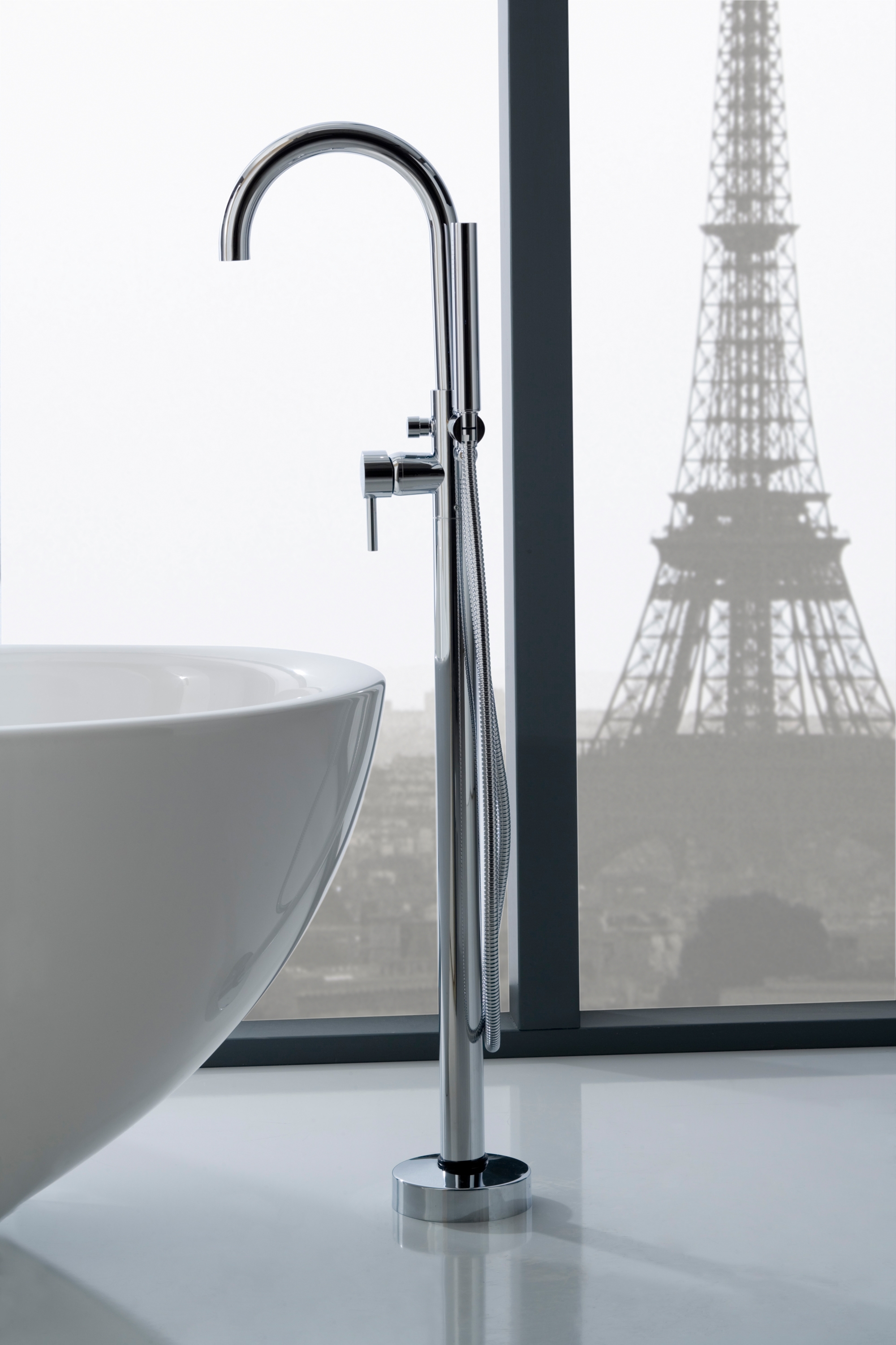 M.E. 25 - WALL-MOUNTED BATH & SHOWER MIXER WITH HAND SHOWER SET - Bath ...