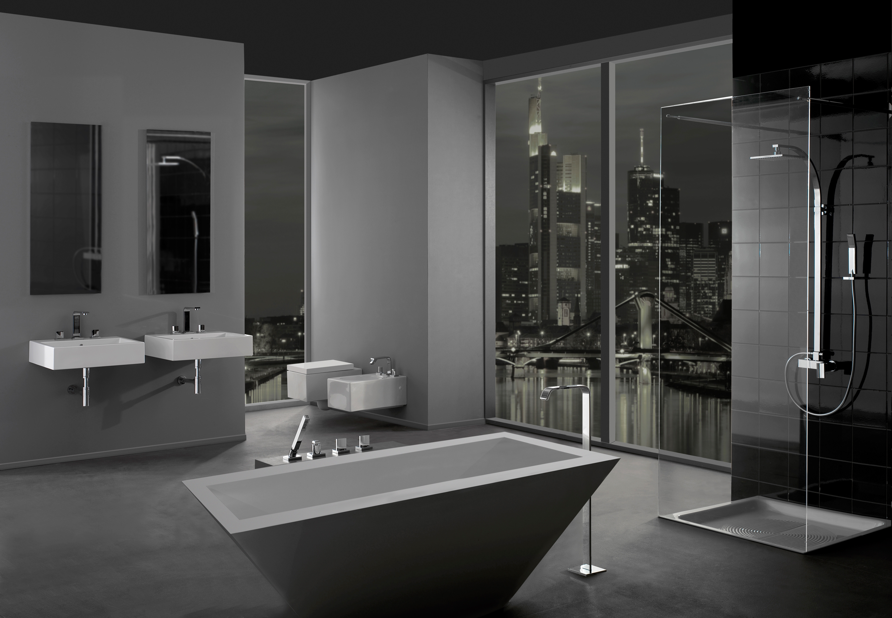 TARGA - SHOWER HEAD WITH SHOWER ARM - COMPLETE SET – Grifería para ...