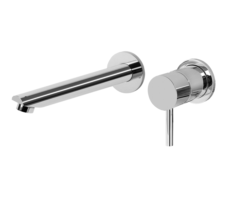 M.E. 25 - WALL-MOUNTED BASIN MIXER WITH 19,1CM SPOUT - EXPOSED PARTS ...