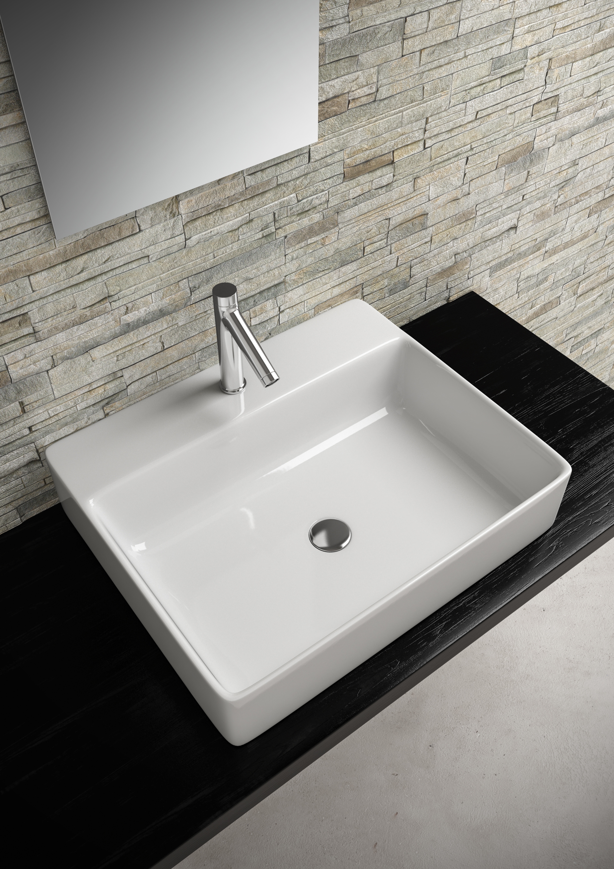 LINEA LAVABI - ONE HOLE WASHBASIN OVER TOP/WALL HUNG – Lavabos de ...