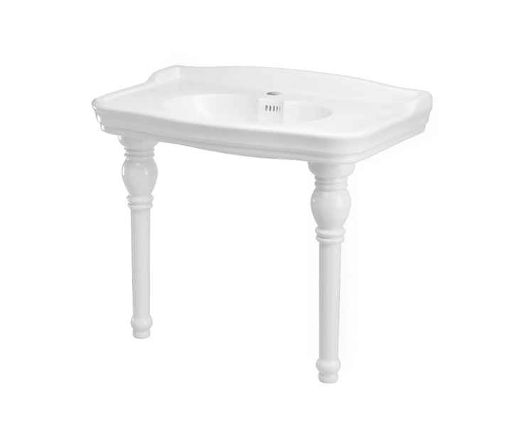 IMPERO STYLE - CONSOLE ON TWIN CERAMIC LEGS - Wash basins from Olympia ...
