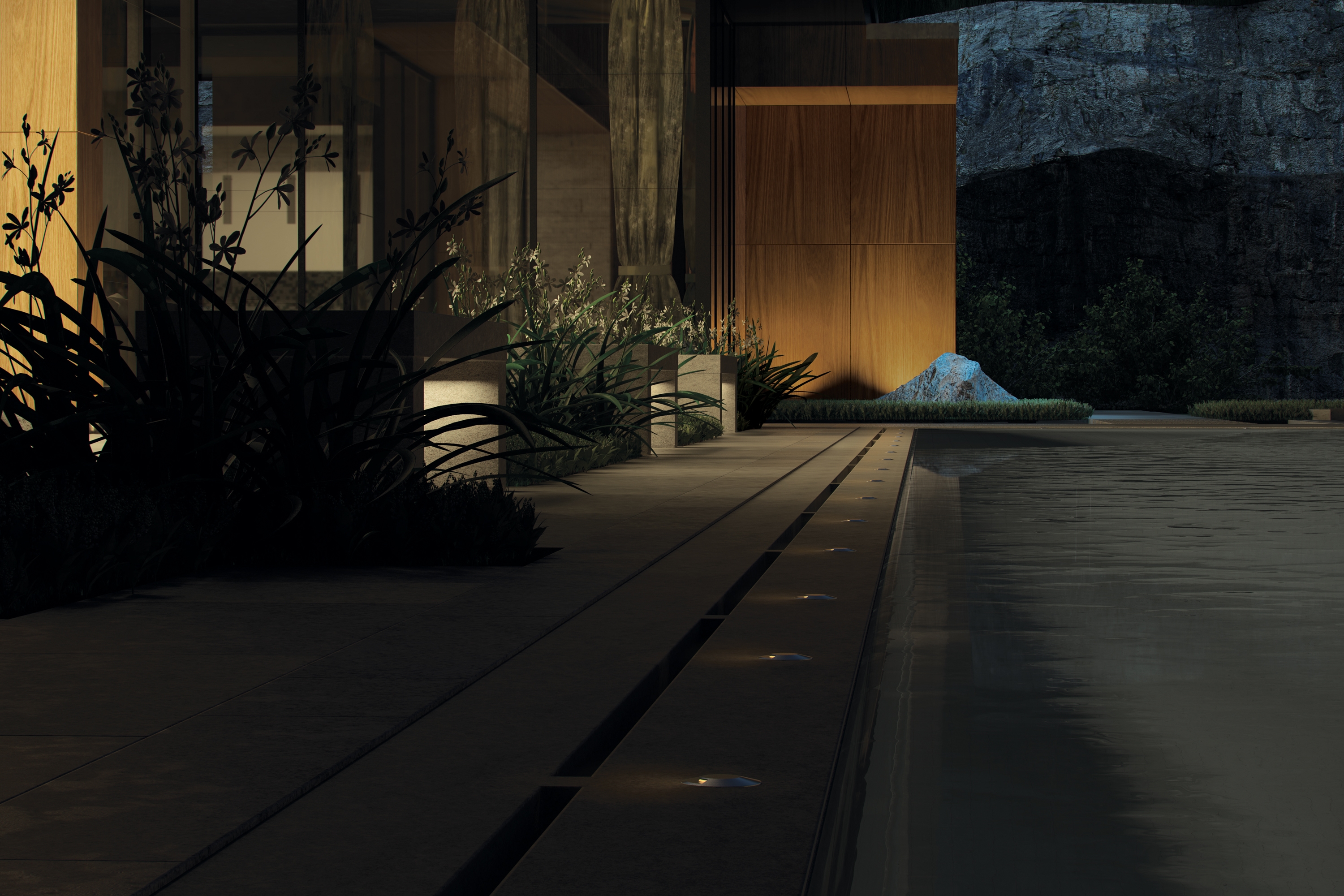 L08 DOUBLE | BLACK ANODIZED - Recessed wall lights from MP Lighting | Architonic