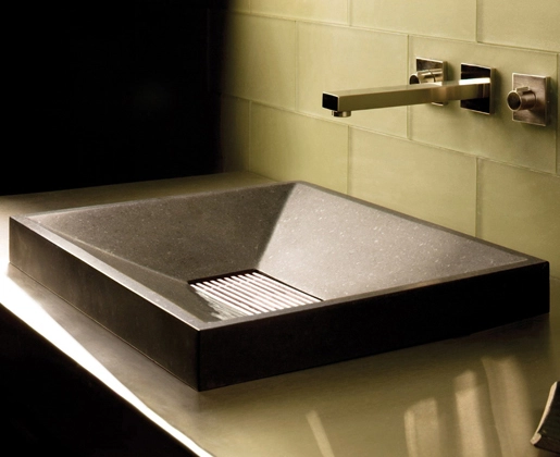 SYNC DROP-IN VESSEL SINK, HONED BASALT - Kitchen sinks from Stone ...
