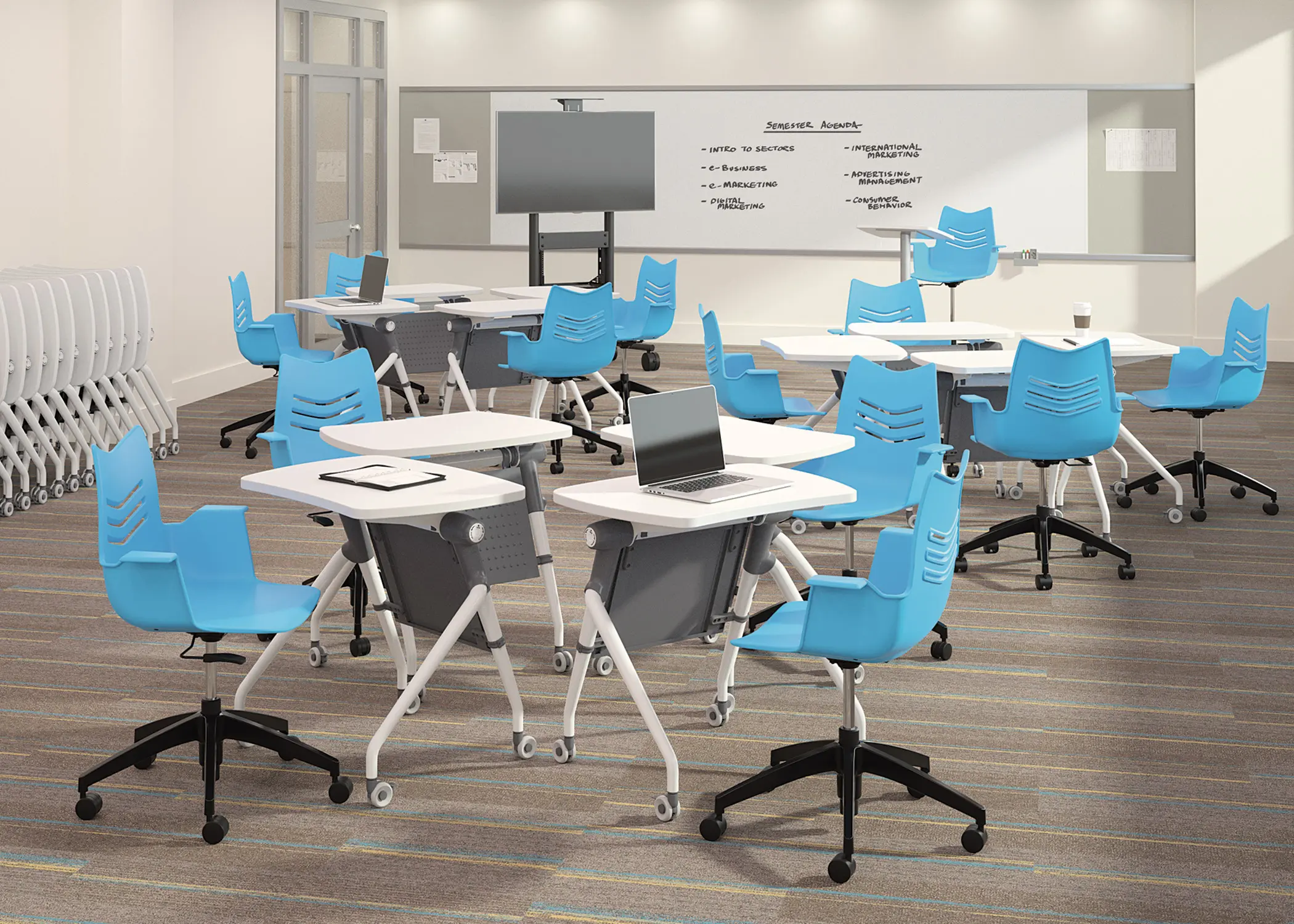 FOLD FLIP/NEST TABLE - Contract tables from Kimball International ...