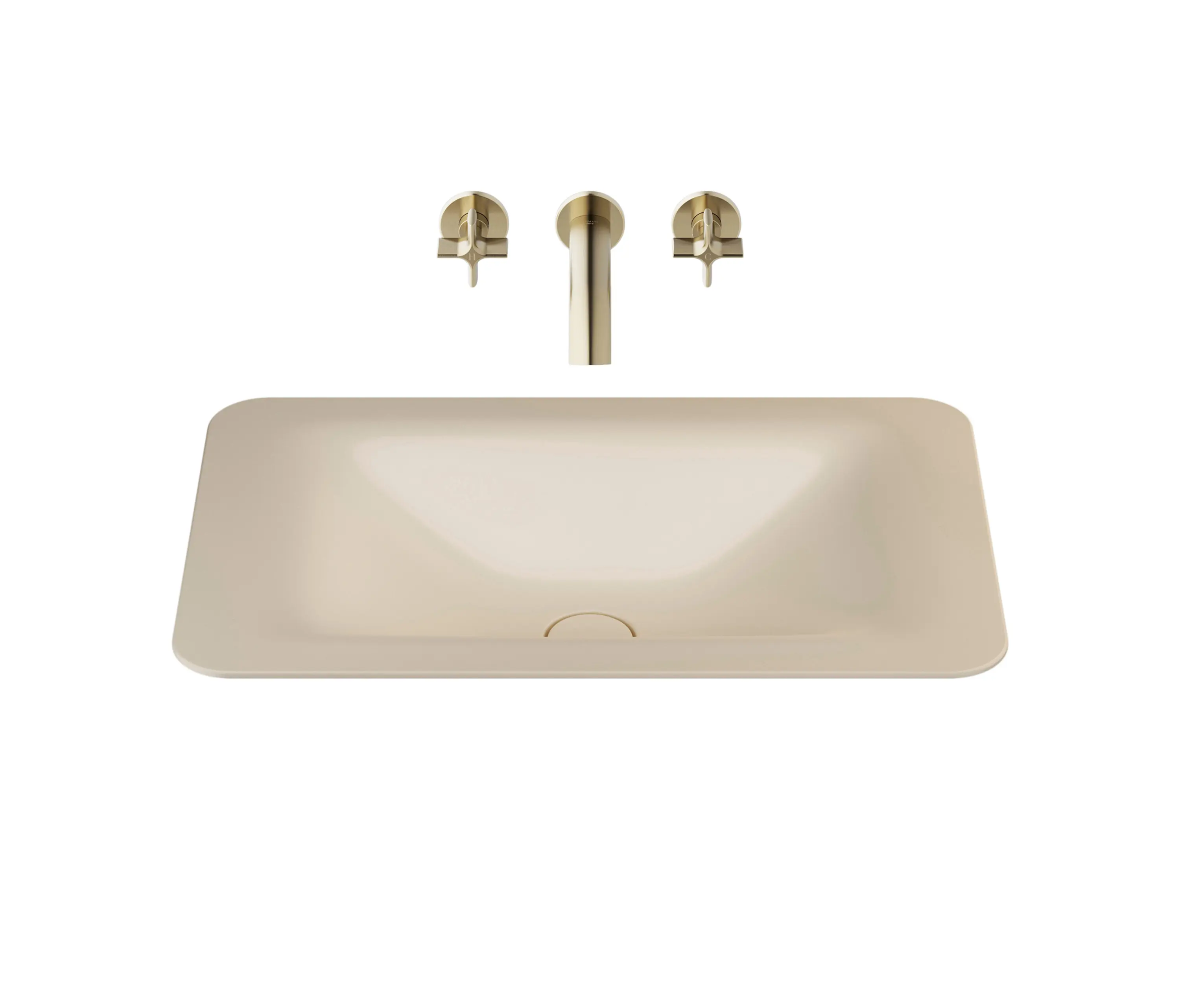 BASINS | 660 MM COUNTERTOP WASHBASIN FOR WALL-MOUNTED BASIN MIXER ...
