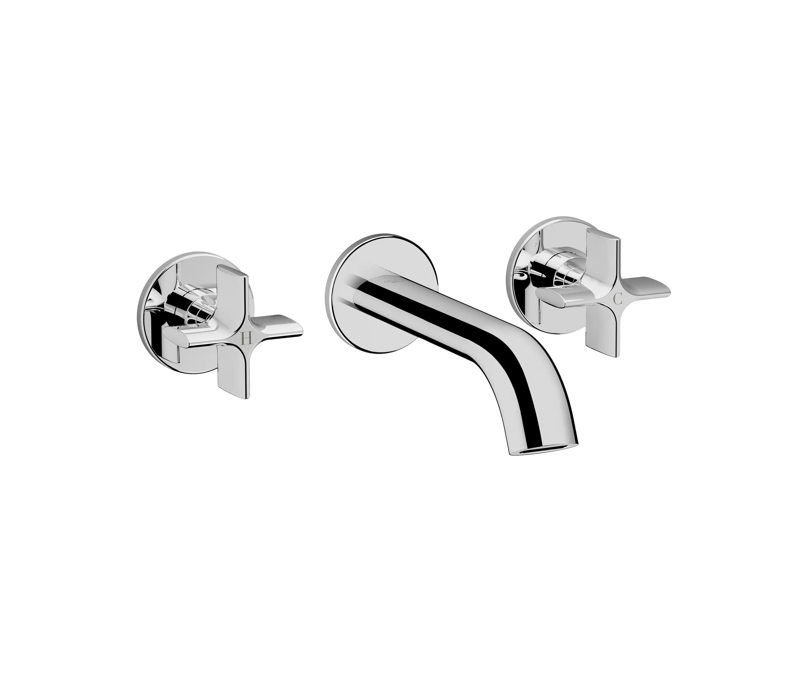 FAUCETS | 3-HOLE BUILT-IN BASIN MIXER WITH 180 MM SPOUT | CHROME - Wash ...