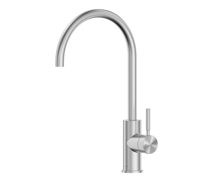 STUDIO 316 | DECK MOUNTED KITCHEN SINK MIXER BRUSHED STAINLESS STEEL ...