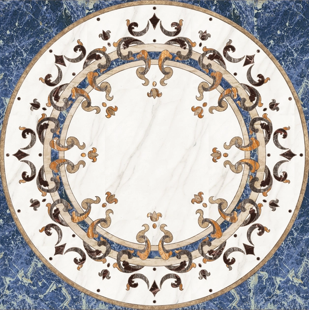 MEDALLION ROUND | PH089 - Natural stone rosones from Gani Marble Tiles ...