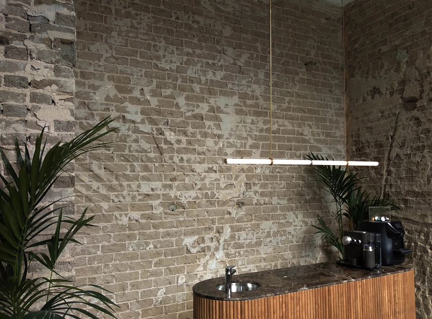 LIGHT OBJECT 015 - LED LIGHT, CEILING, NATURAL BRASS FINISH - Suspended lights from Naama Hofman ...