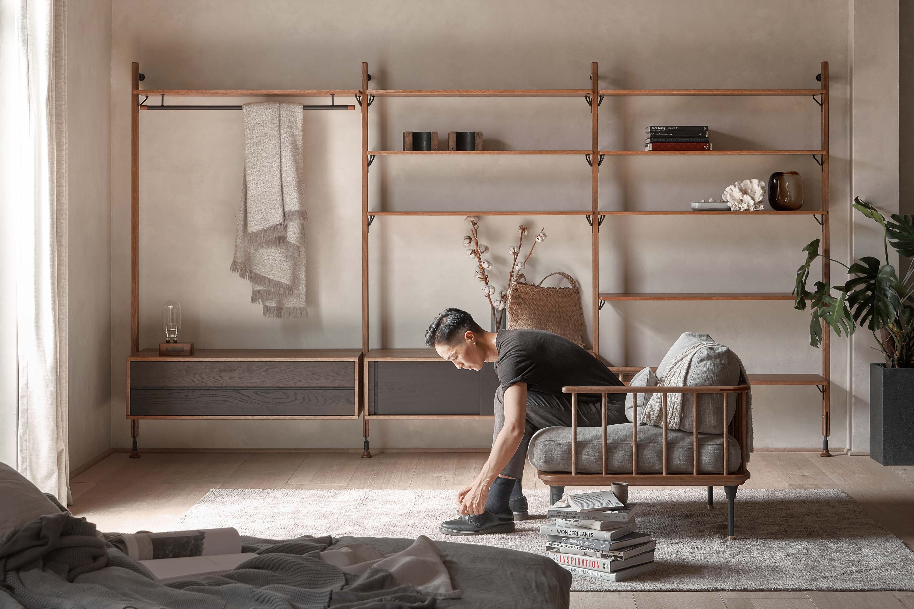 THEO WALL UNIT WITH BAR COUNTER - Shelving from District Eight | Architonic