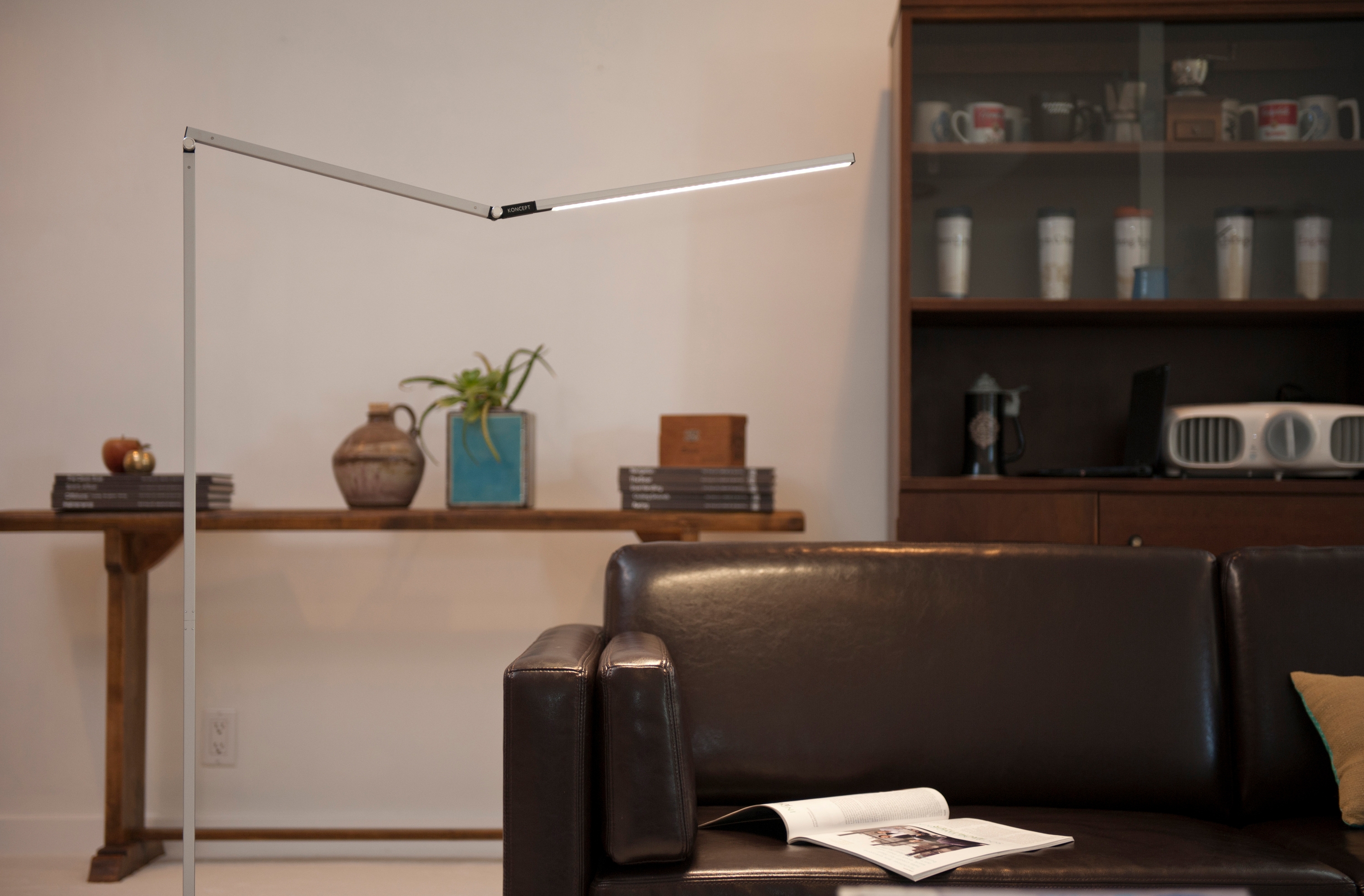 Z-BAR LED FLOOR LAMP - METALLIC BLACK - Free-standing lights from ...
