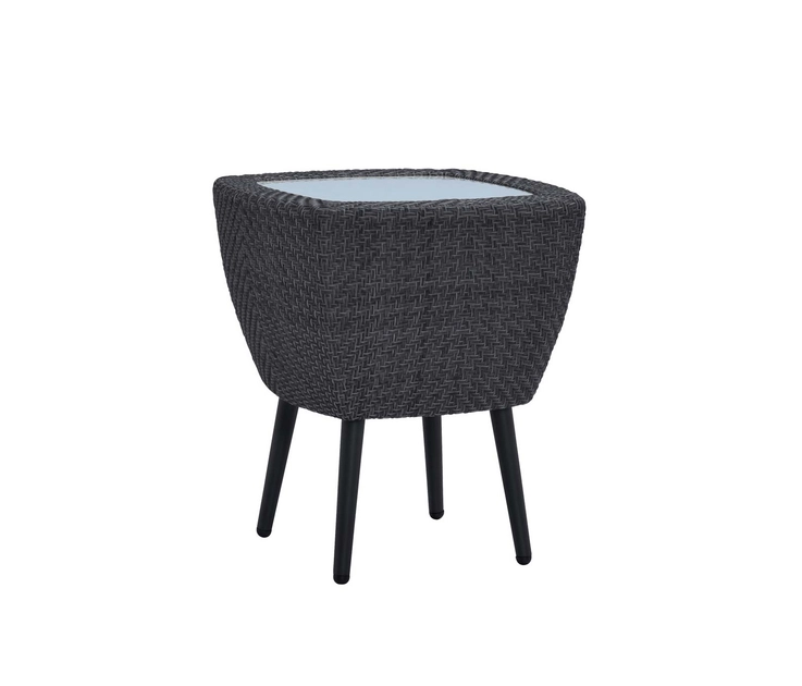 KATACHI GLASS TOP SIDE TABLE SQUARE 42 - Side tables from JANUS et Cie ...