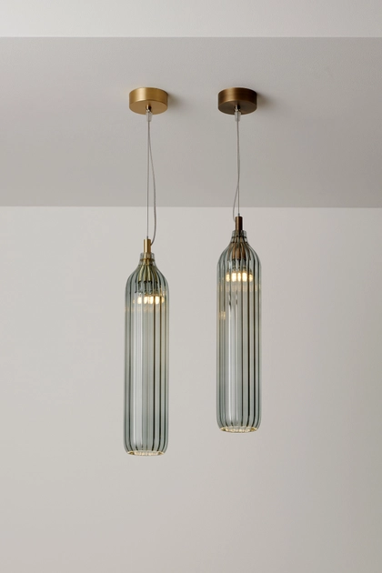 FLUTE PENDANT SMOKE - Suspended lights from Tom Kirk Lighting | Architonic