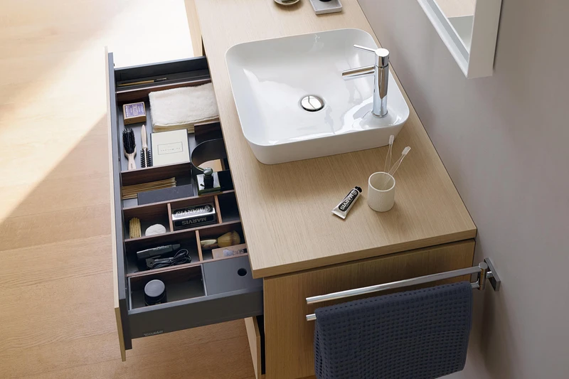 The importance of storage for functional bathroom basins | Architonic