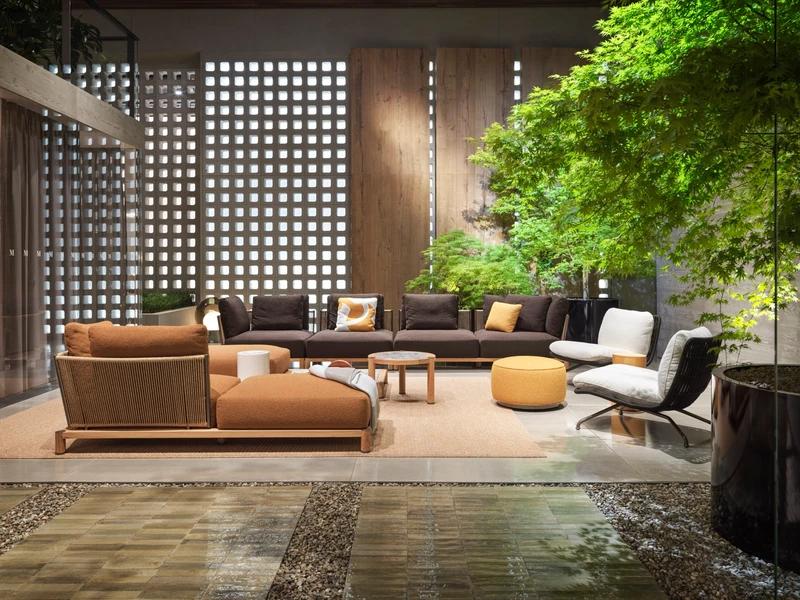An immersive pavilion hosted Minotti’s latest collection at Salone del ...